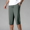 CONFREE Casual Pants for Men Wide Leg Oversized Sport Capri Pants for ...