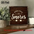 2D Flat, Create Your Own S'Mores Wooden Frame Sign - Vintage Farmhouse ...