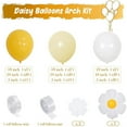 Yansion Daisy Balloon Arch Kit, White/Lemon Yellow, 60-Piece - Walmart.com