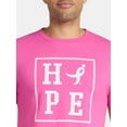 Susan G Komen Men's Breast Cancer Awareness Hope Ribbon Graphic Tee ...