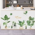 Diy Beach Tropical Palm Leaves Wall Stickers Modern Art Decal Wall
