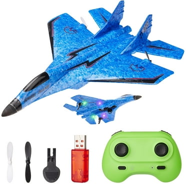 Foam Remote Control Airplane RC Plane for Kids, 360° Flip Fighter Jet ...