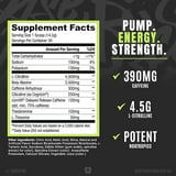 RYSE Loaded Pre Workout, Sour Punch Blue Raz, Pumps Energy Focus, Beta ...