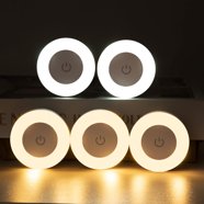 Thundoo LED Touch Operated Rechargeable Color Changing Puck Lights ...