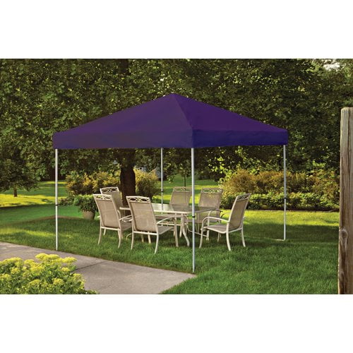 10' x 10' Pro Pop-up Canopy Straight Leg, Purple Cover - Walmart.com