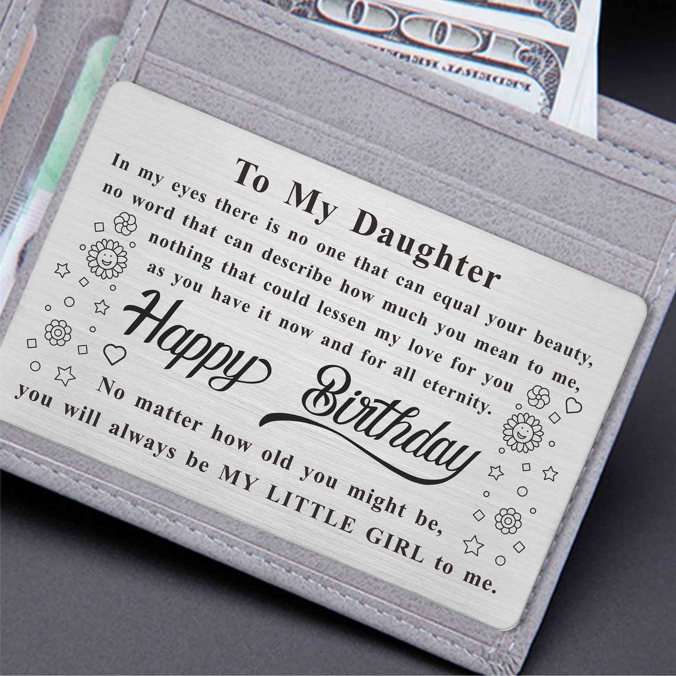 Yobent Daughter Birthday Card, Happy Birthday Gifts for My Daughter ...