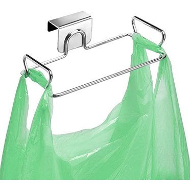 Stainless Steel Hanging Garbage Bags Storage Organizer Rack Stainless ...