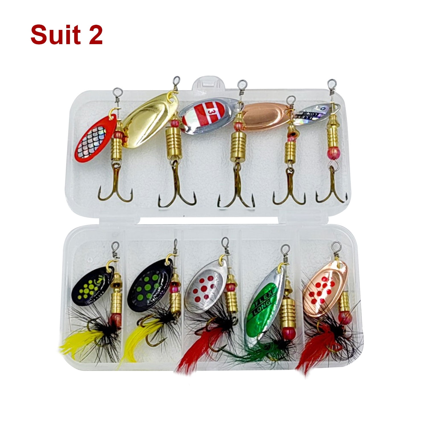 Click here for Pepisky 10pcs Fishing Lure Spinnerbait For Bass Tr... prices