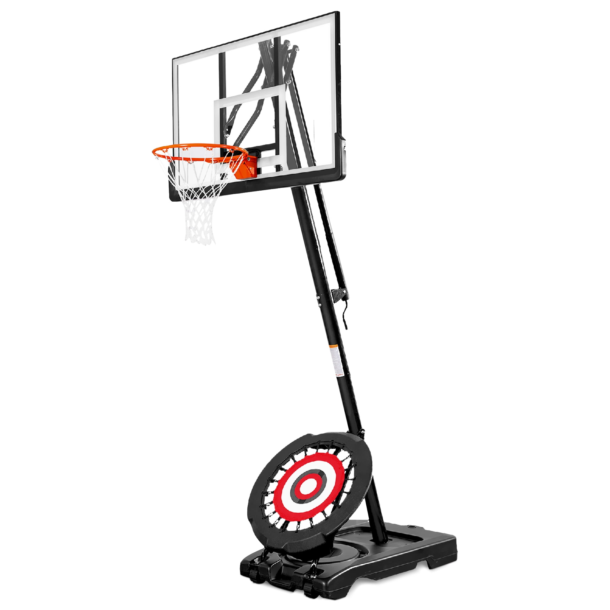 Ie Sports Portable Height Adjustable Basketball Hoop With 54 Backboard & Base  7.5-10 Ft