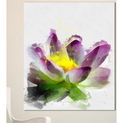 Lotus Bubble Rainbow Lotus watercolour and painting on canvas Home ...