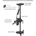 AQUOS 12.5ft Inflatable Pontoon Boat with Haswing Black 12V 55LBS 2.4G ...
