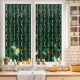 Botanical Leaves Green Ribbons Window Privacy Film, Rainbow Film ...