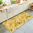 2x6ft Area Rug,Summer Lemon Daisy Flower Washable Large Rugs Soft Non ...