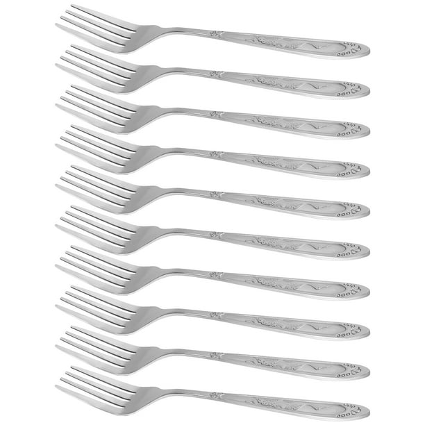 Household Tableware Stainless Steel Dinner Fork 7.3 Inches Length 10 ...