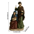 BAOPAI European Resin Nativity Scene Figurine Set with Traditional ...