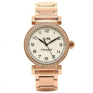 Coach Women's Grand, Stainless Steel Quartz Watch with Black Dial and ...