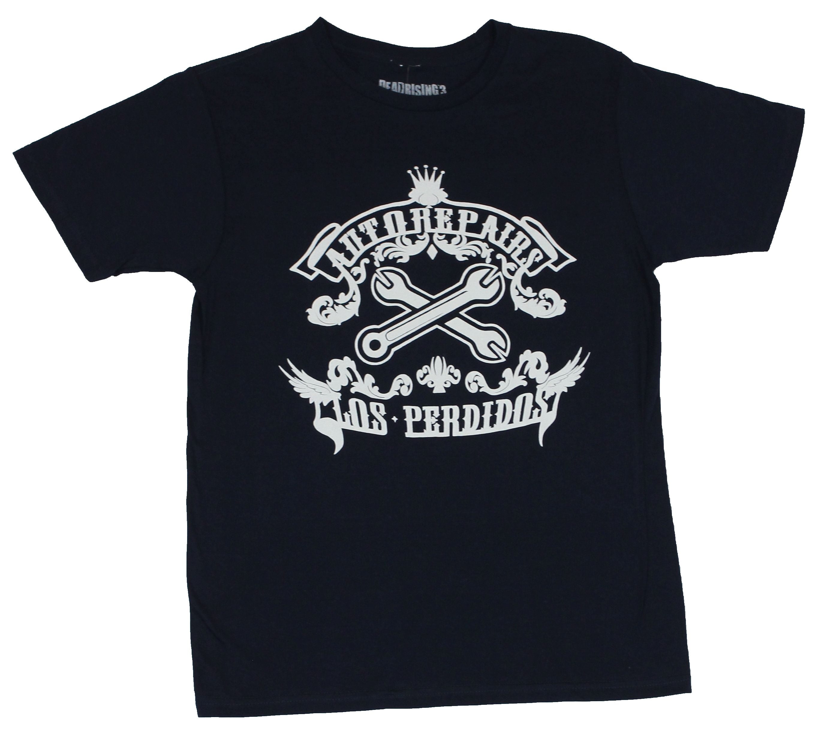 Dead Rising 3 Mens T-Shirt - "Auto Repairs Los Perdidos" Crossed Wrench ...