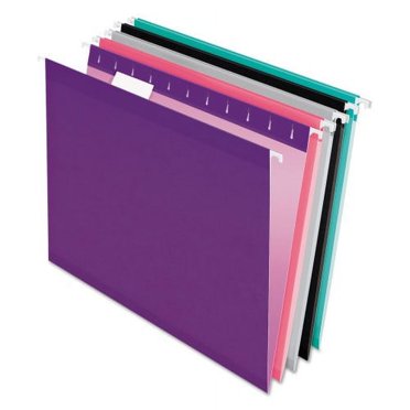 Pendaflex Reinforced 2" Expansion File Jackets, Assorted Colors, Letter ...