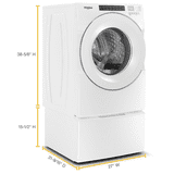Whirlpool WFW560CHW 4.3 Cu. Ft. White Electric Front Load Washer ...