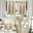 Octtong Curtain Floral Curtains Kitchen Coffee Curtains Bedroom Rod ...