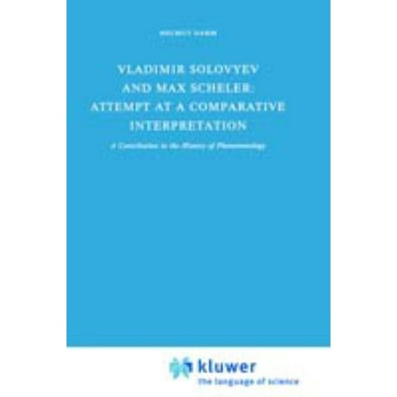 Pre-Owned Sovietica Vladimir Solovyev and Max Scheler: Attempt at a Comparative Interpretation ...