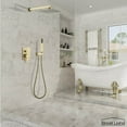 1 Spray Patterns With 2 5 Gpm 10 In Wall Mount Dual Shower Heads With