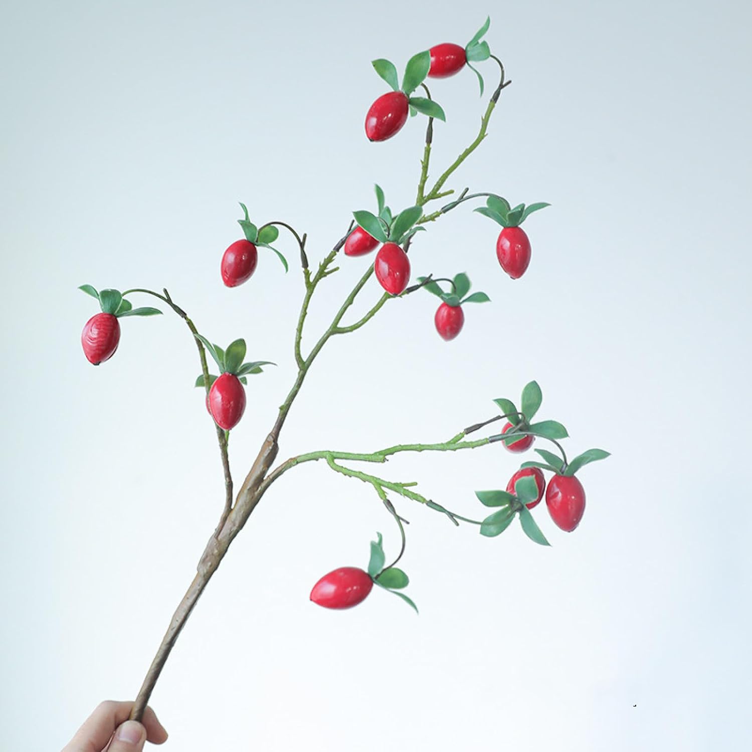 3 Plantes Vertes Artificielles, Kaki en Mousse, Arrangement de Fleurs ...