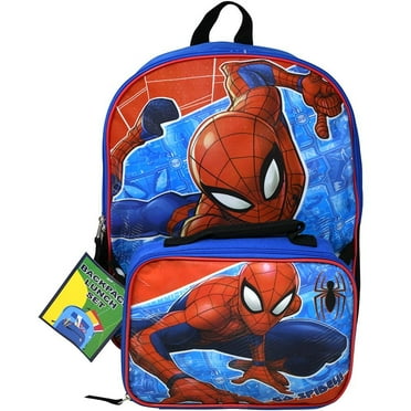 Spiderman Marvel 16" Backpack with Detachable Lunch Box - Walmart.com