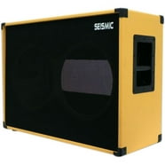 Seismic Audio Luke-1x12C, Empty 12" Guitar Cabinet, Orange Tolex/Black ...