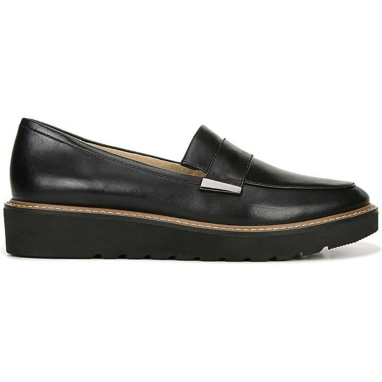 Naturalizer Adiline Women's Loafers & Slip-Ons Black Leather Size