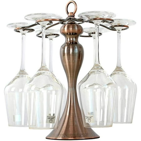 SHTUUYINGG Classic Elegant Countertop Wine Glass Rack Tabletop Wine ...