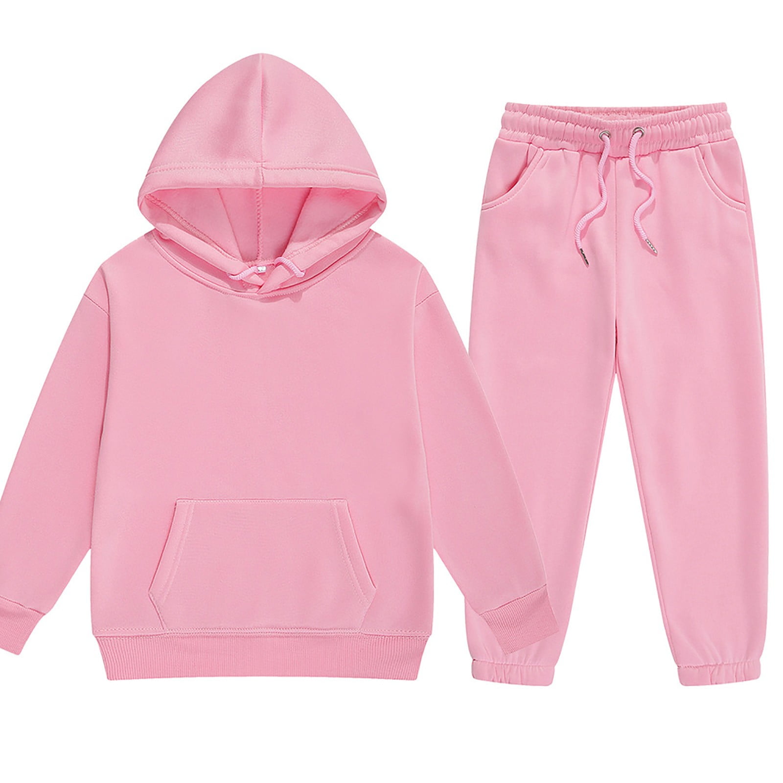 Click here for 2dxuixsh 2pcs Kids Sweatshirt Pants Set Solid Colo... prices