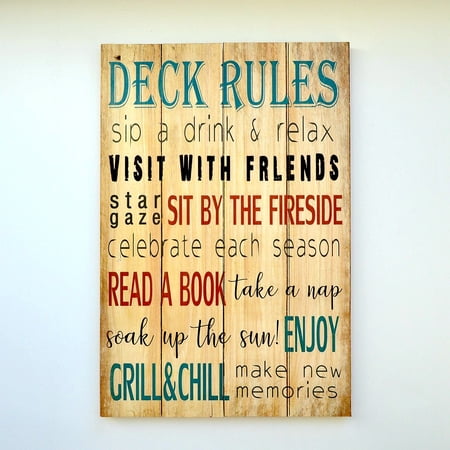Deck Rules Sign | Walmart Canada
