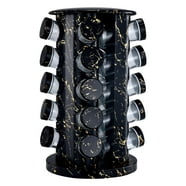 Rotating Spice Rack with Jars, Spinning Spice Rack Shelf, Revolving ...