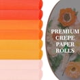 8 Rolls 65.6 Ft Orange Crepe Paper Streamers 25 x 250 cm 4 Colors ...