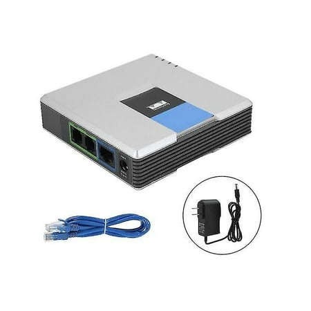 Voip Gateway 2 Ports Sip V2 Protocol Internet Phone Voice Adapter With ...