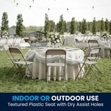 Flash Furniture Hercules Series Foldable Chair, Beige - 4 Pack, 650LB ...