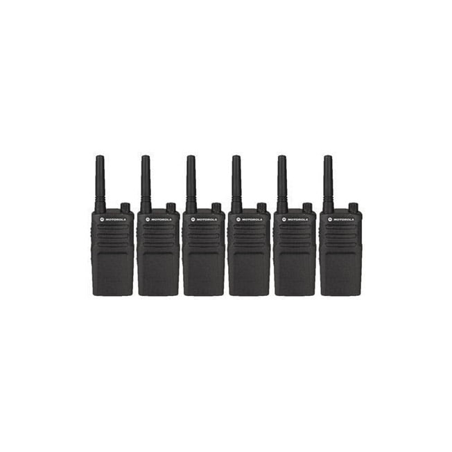 6 Pack of Motorola RMM2050 Two way Radio Walkie Talkies - Walmart.com