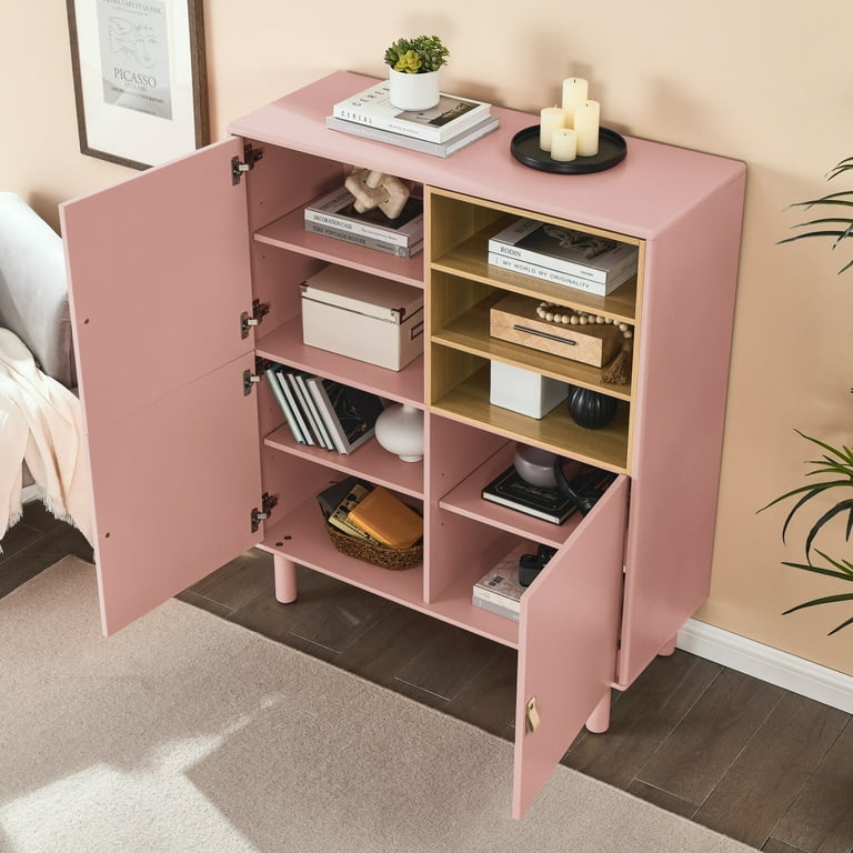 Pink buffet cabinet store