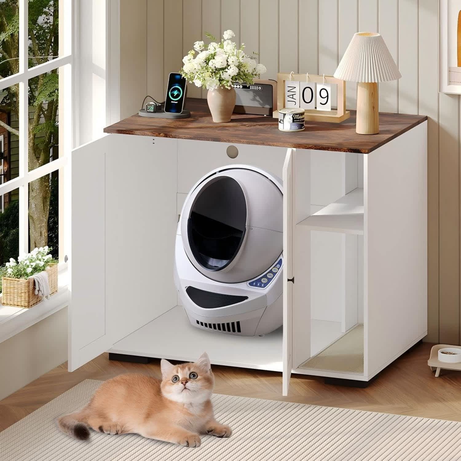 Click here for Eastvita Xl Large Litter Robot Enclosure Cabinet W... prices