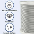 T316 Stainless Steel Cable, 300ft 1/8 inch, 7x7 Strands Wire Rope for Deck, Rail, Stair ...