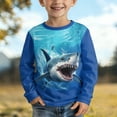 Bobifish Little Boys Graphic Tee Cool Long Sleeve Crew Neck Animal ...