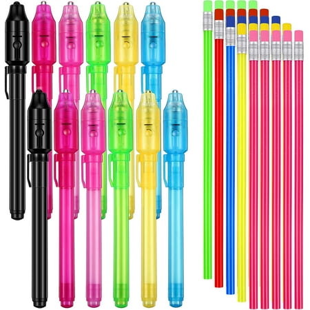 20 Pieces Flexible Soft Pencil Colorful Magic Bendy Pencils and 12 ...