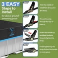 12x24 Ft Rectangle Pool Cover, Heavy Duty Winter Pool Cover Protector ...