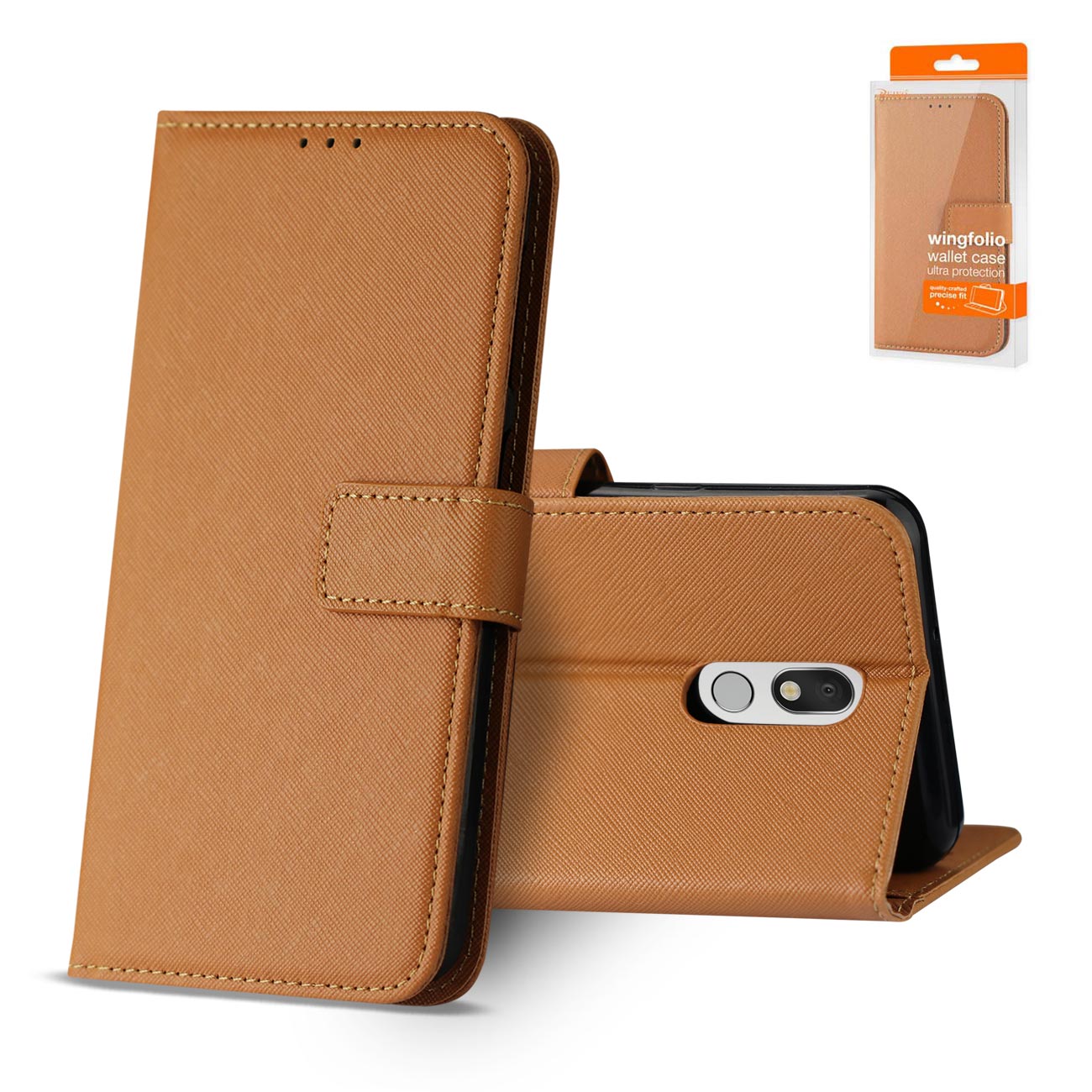 Lg Stylo 5 3-in-1 Wallet Case In Brown - Walmart.com