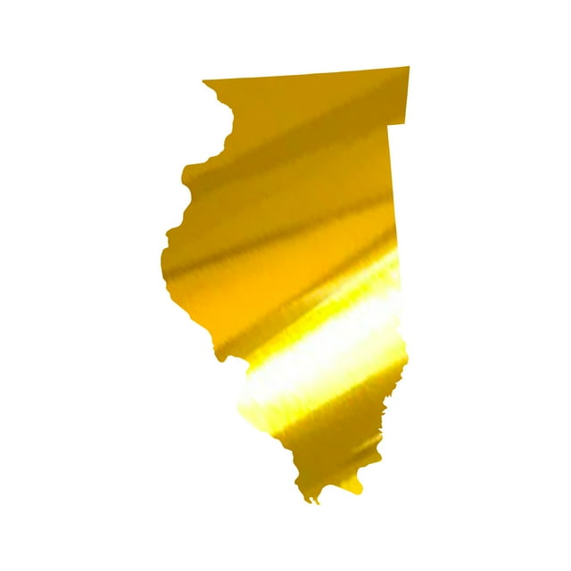 Illinois Shaped Sticker Decal Die Cut - Self Adhesive Vinyl ...
