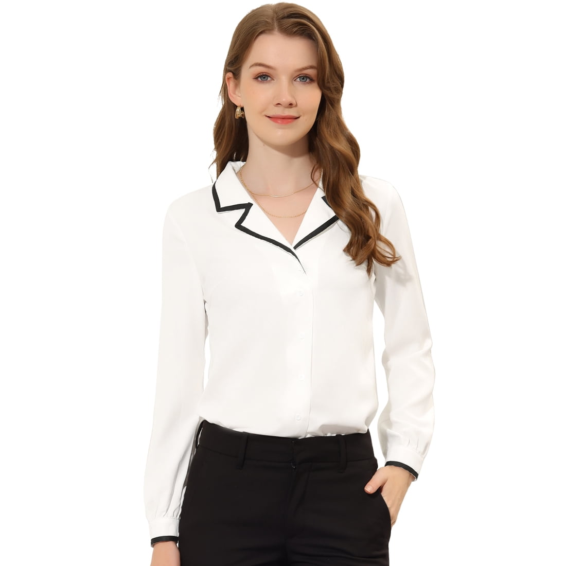 Click here for Inspire Chic Womens Contrast Color Long Sleeve Wor... prices