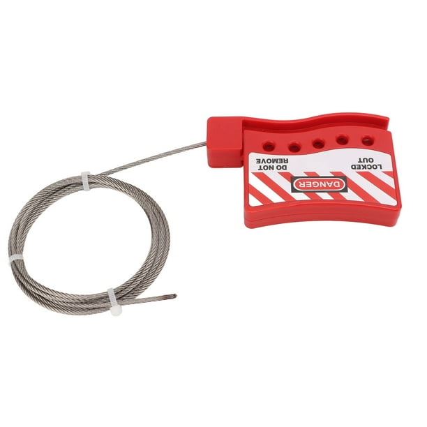 Candado De Cable De Bloqueo Y Etiquetado, Acero Inoxidable De Bloqueo De Cable Ajustable Seguro ...