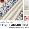 Weslie Boho Curtafor Bedroom Blue Vintflfarmhouse 63 Inch Length Linen ...