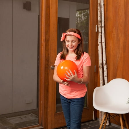 Champion Sports PB3 3 lbs Plastic Rubberized Bowling Ball, Orange ...